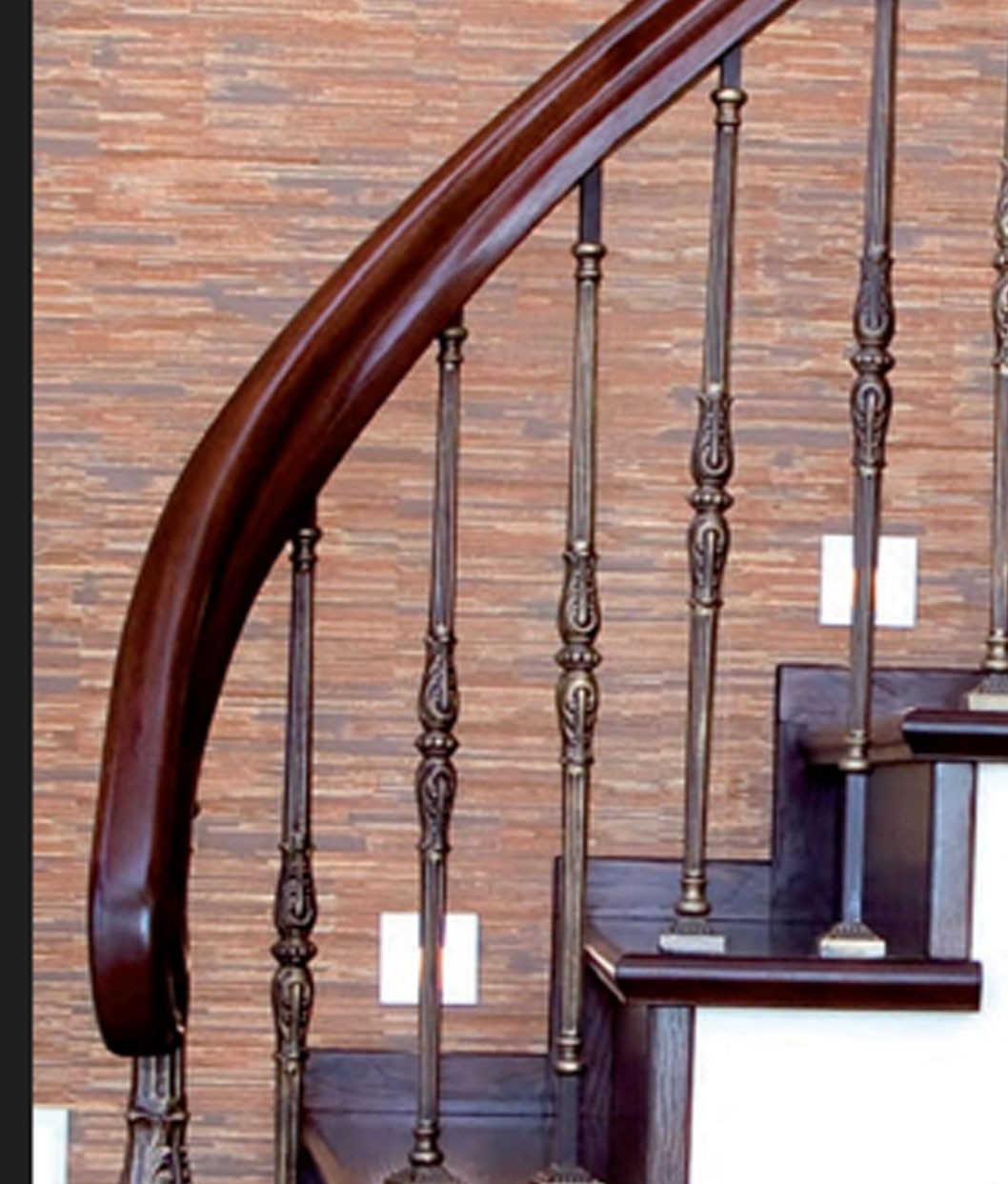 Classic Brass Staircase & Balcony Railing Handrail | Baluster in Cast ...
