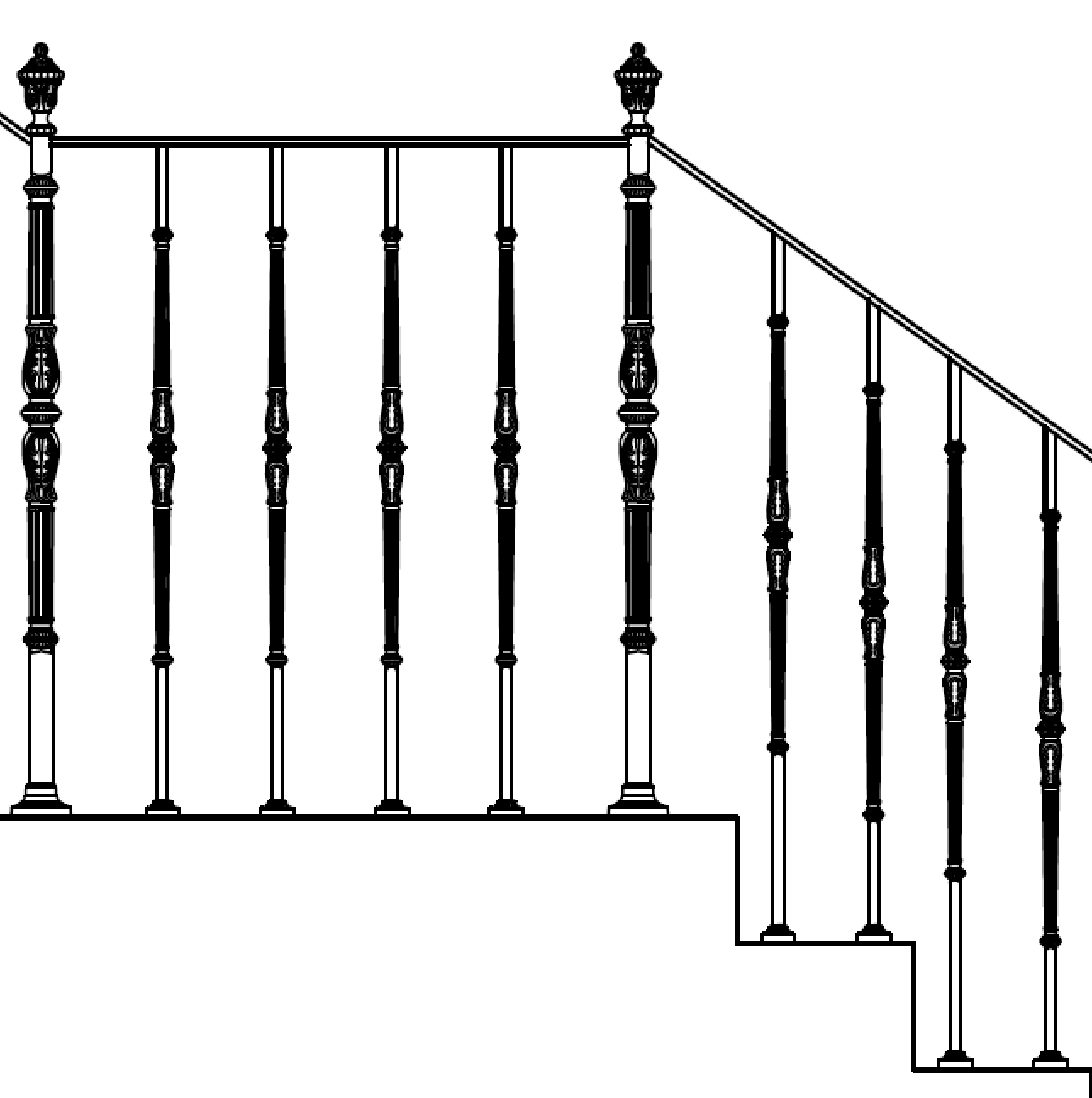 European Antique Brass Stair Railing | Cast Iron offer Aluminium ...