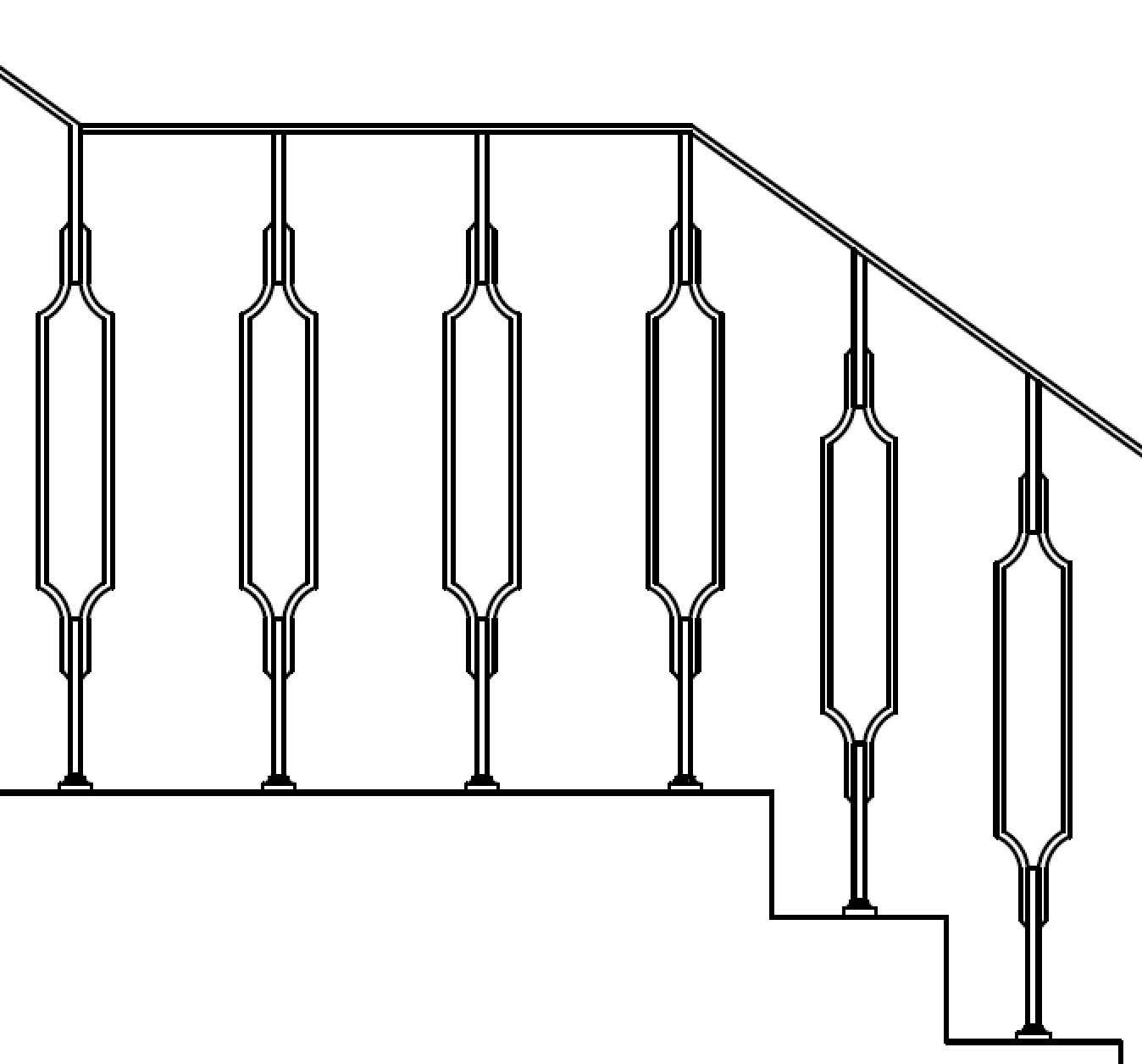 Luxury Staircase Railing & Baluster in Cast Brass | Cast & Wrought Iron ...