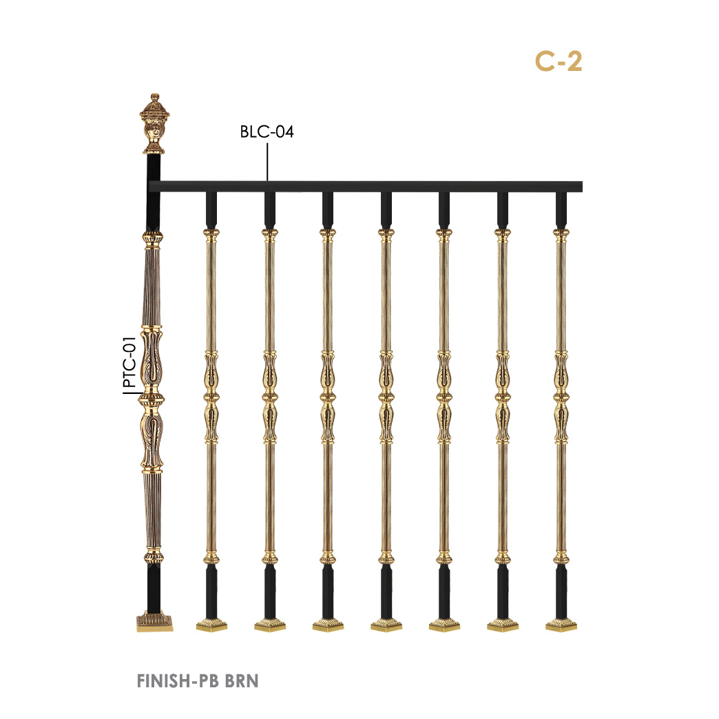 Decorative Bronze Brass Railings for Georgian Look in Nashik