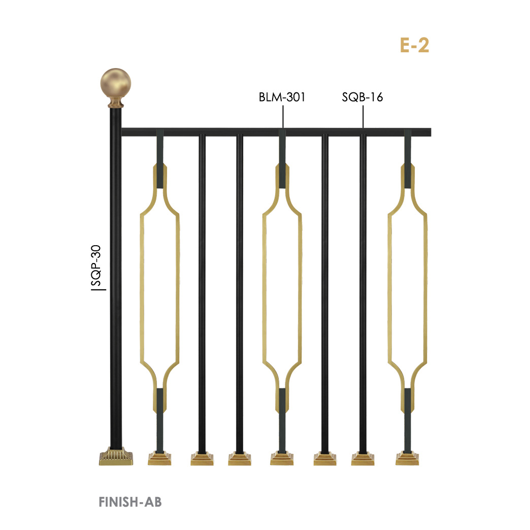 Gleaming Gold Railings for Upscale Villas