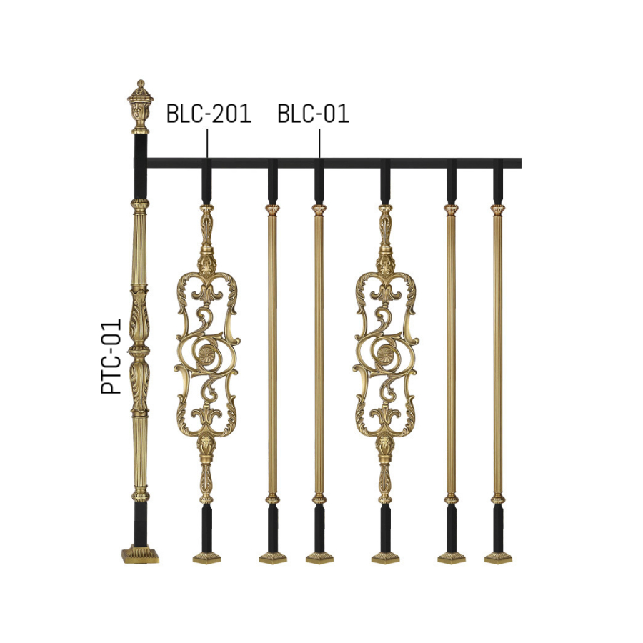 Georgian Brass Railings for Luxury Homes