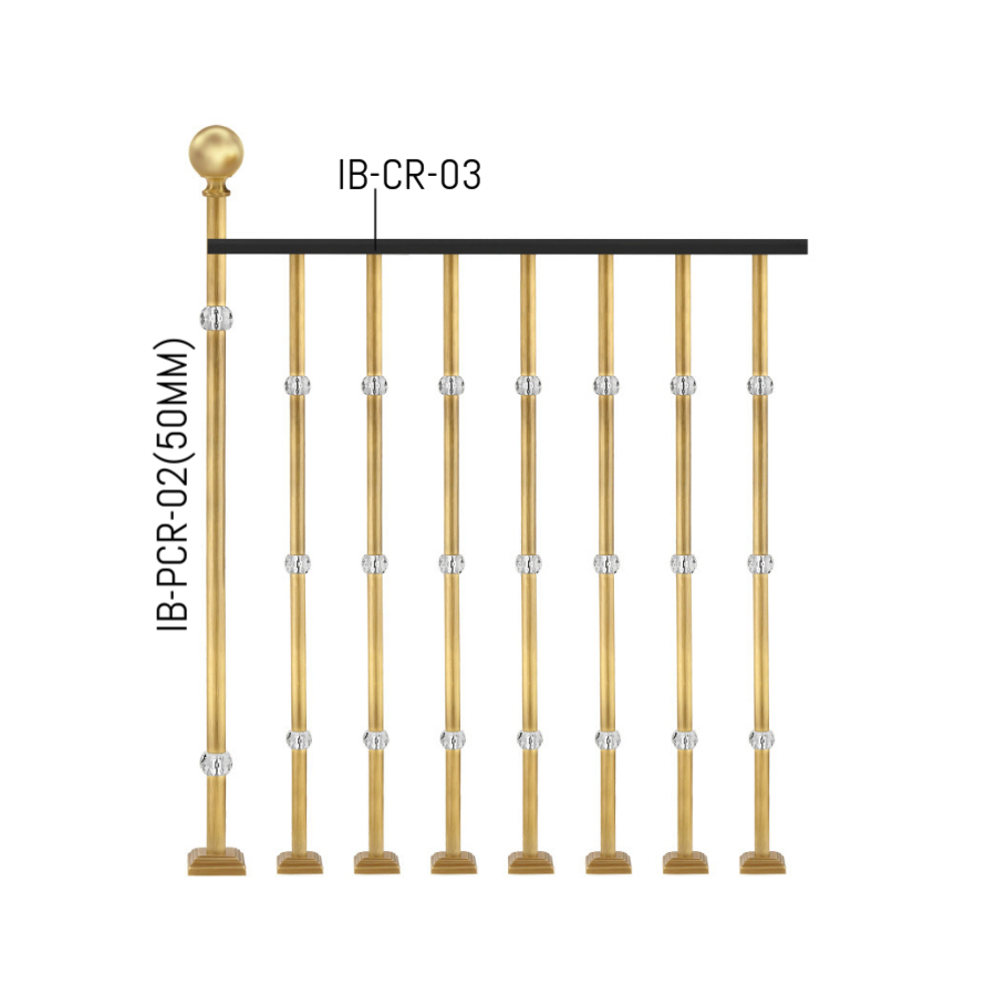Luxury Staircase Railing & Baluster in Cast Brass | Cast & Wrought Iron ...